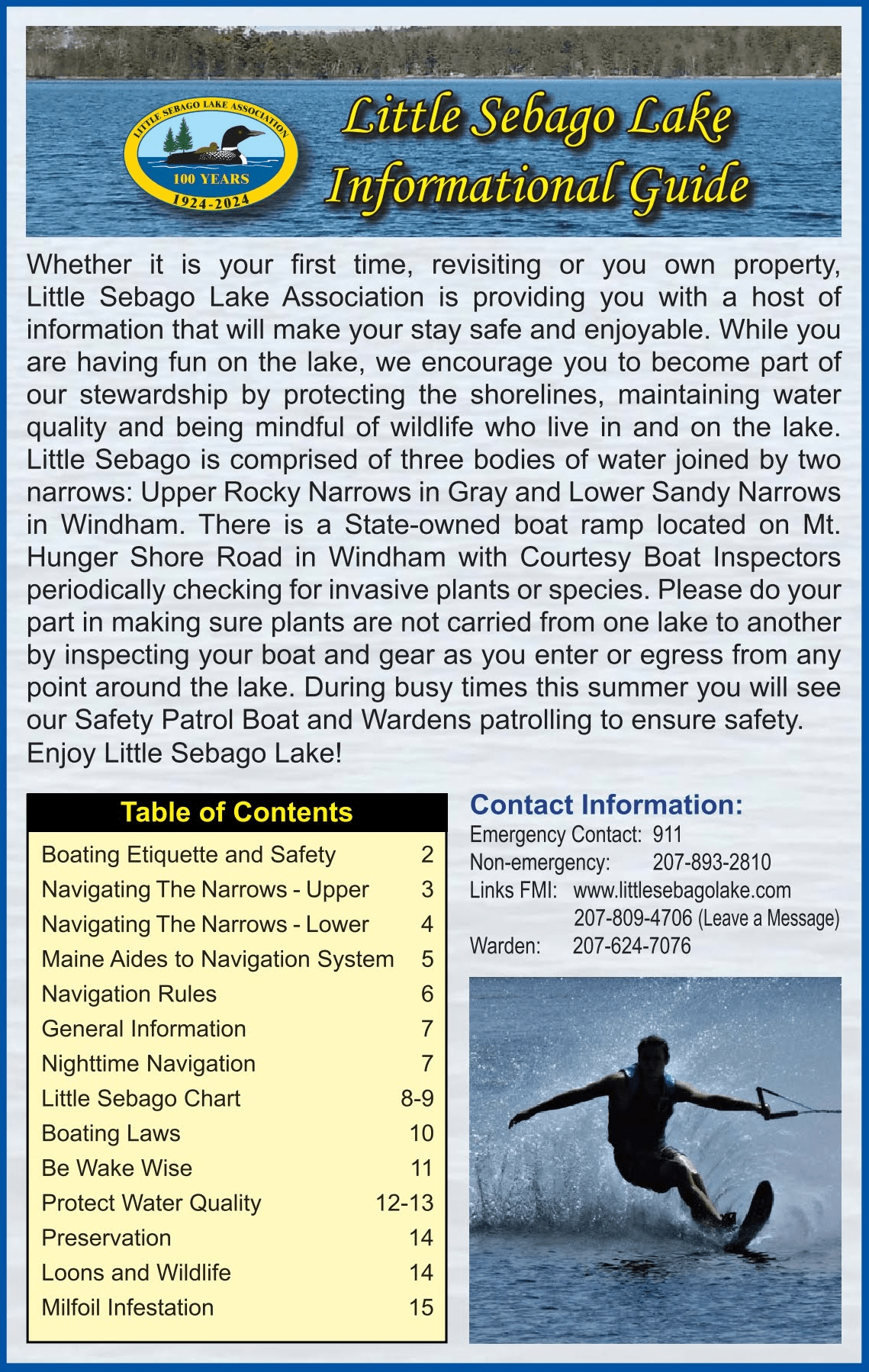 Navigational Guides – Little Sebago Lake Association